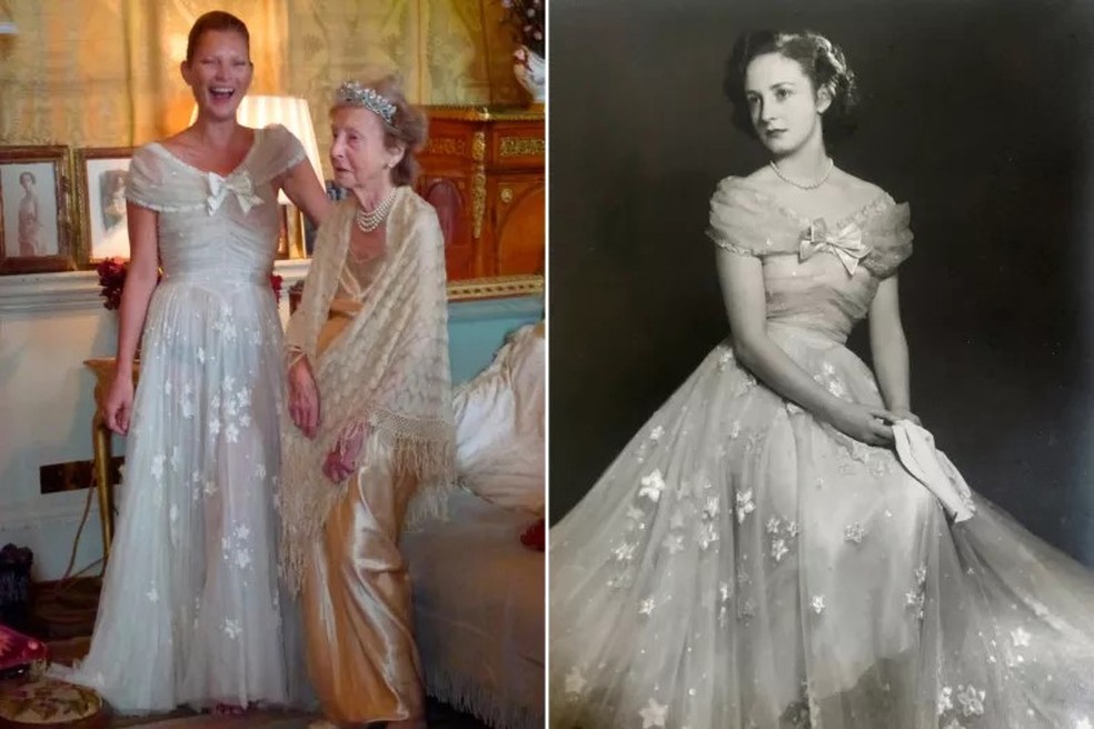 Vestido de madrinha de casamento da rainha Elizabeth (e por Kate Moss ...