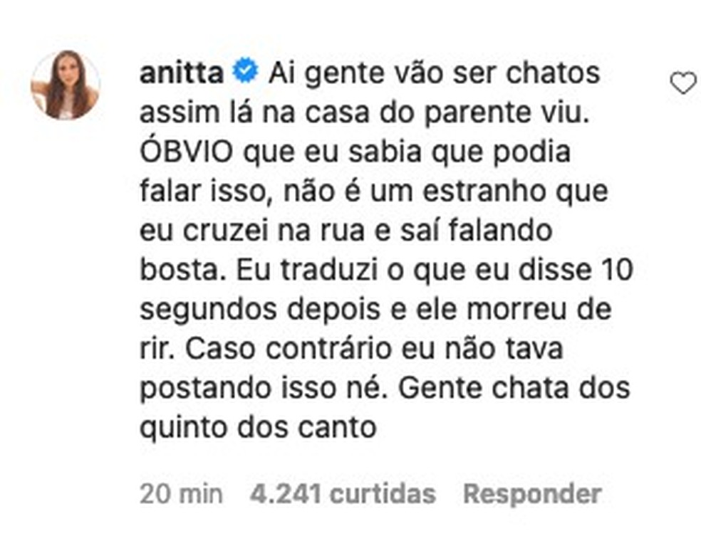 Ao lado do modelo Ayoub Mutanda, Anitta se diverte ao revelar ...