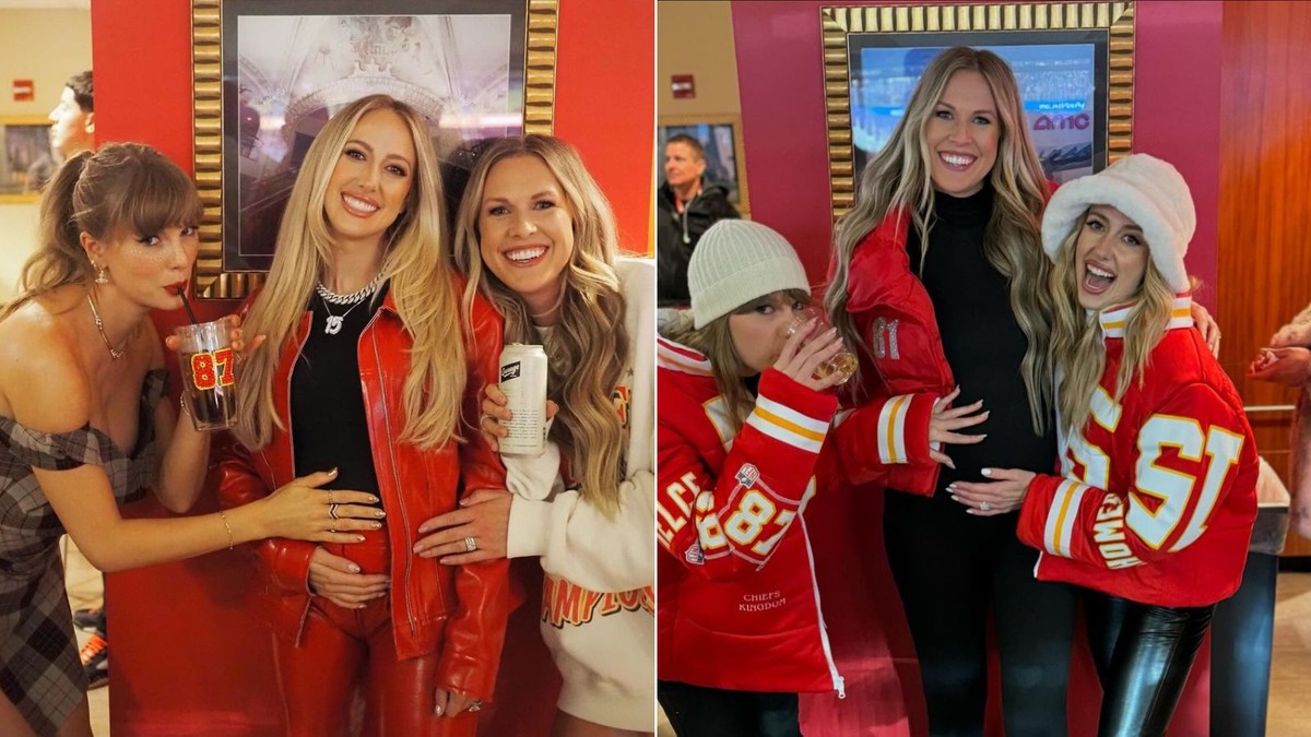 Taylor Swift recria foto com Lyndsay Bell após gravidez de Brittany Mahomes