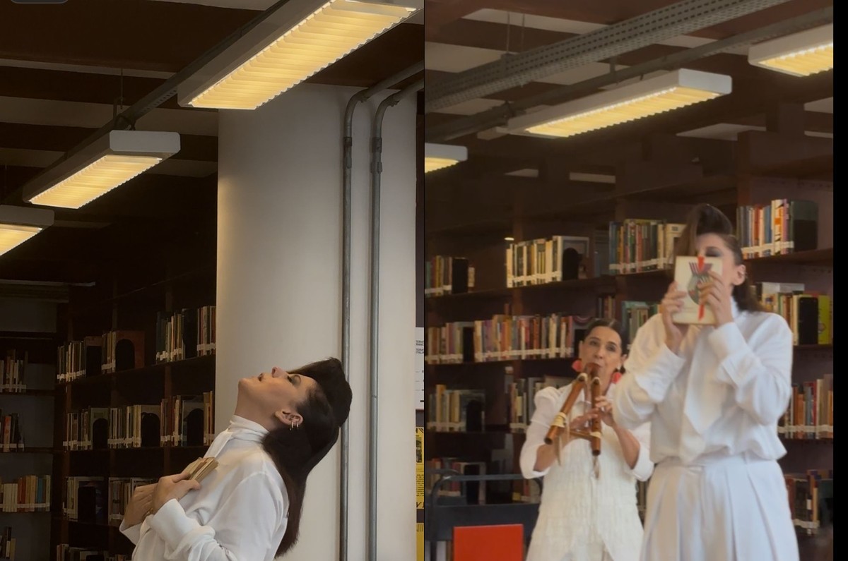 Bárbara Paz leva literatura à passarela em desfile da SPFW N60