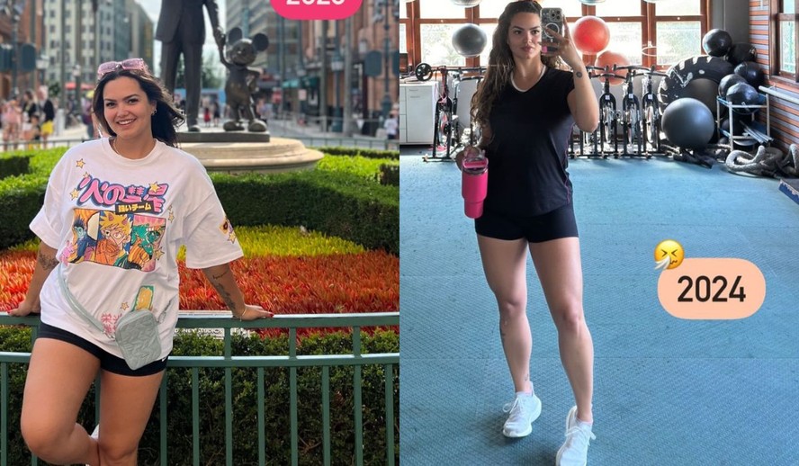 Suzanna Freitas esbanja corpão após perder 15kg e faz antes e depois