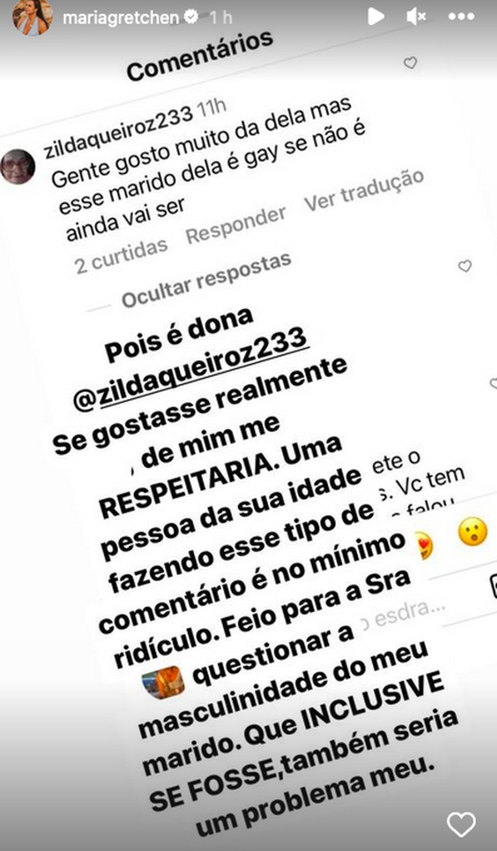 Gretchen rebate mulher após ela dizer que marido da cantora seria gay ...