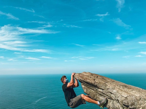 Lucas Gallina mostra passeio com a namorada em Florianópolis
