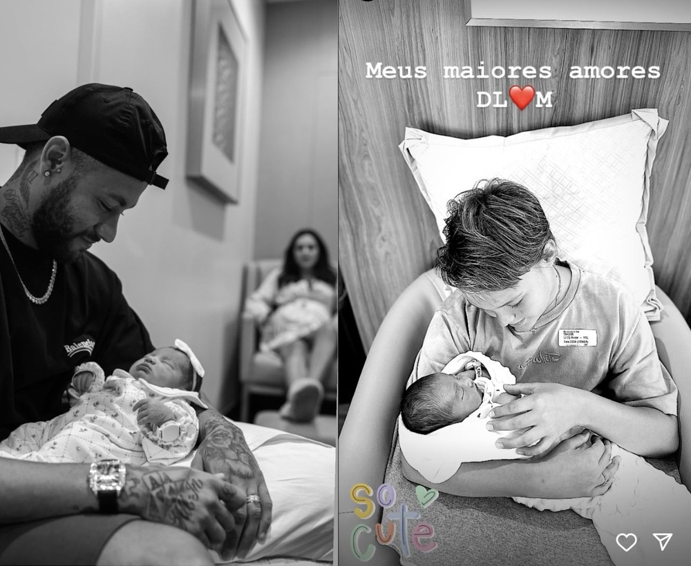 Davi Lucca conhece Mavie: 'Meus maiores amores', escreveu Neymar