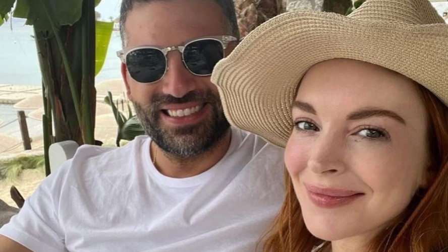 Lindsay Lohan faz aparição rara com o marido e se declara: 'O homem ...