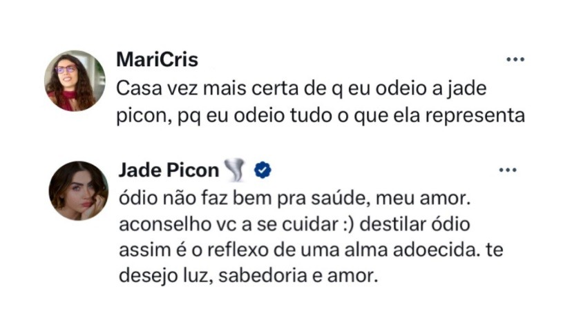 Jade Picon rebate hate na web: 'Destilar ódio assim é o reflexo de uma ...