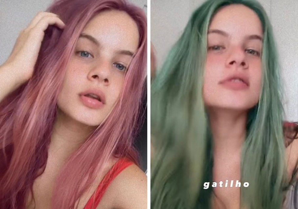 Novo look? Valentina Bulc aparece com cabelo colorido