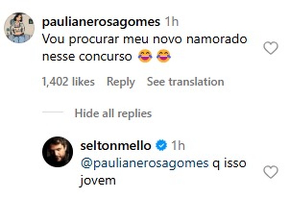 Post de Selton Mello sobre concurso de sósias vira 'tinder' nos ...