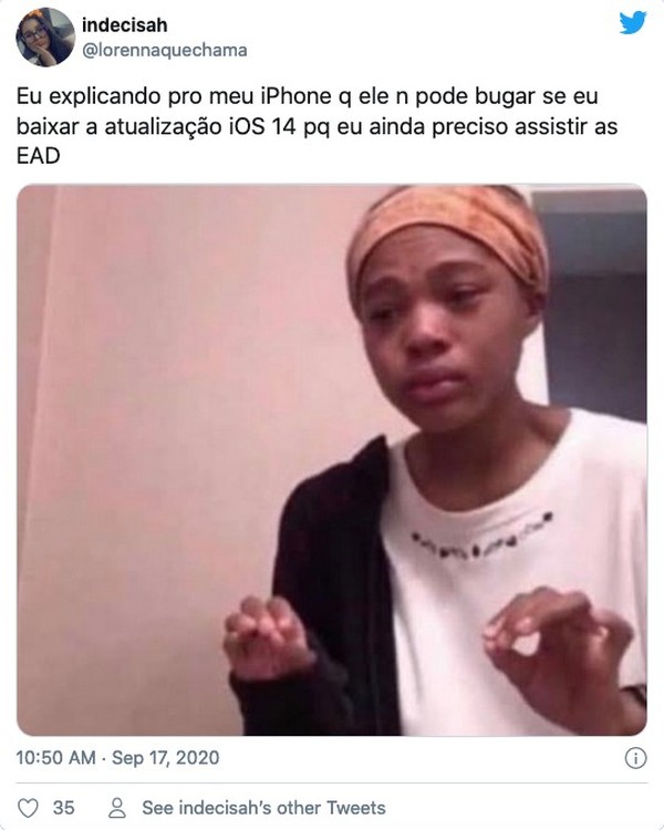 Confira os memes sobre a atualização iOS 14: “Tá esquentando igual ...