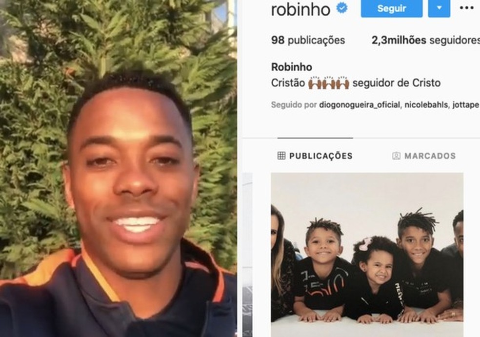 Robinho perde 100 mil seguidores