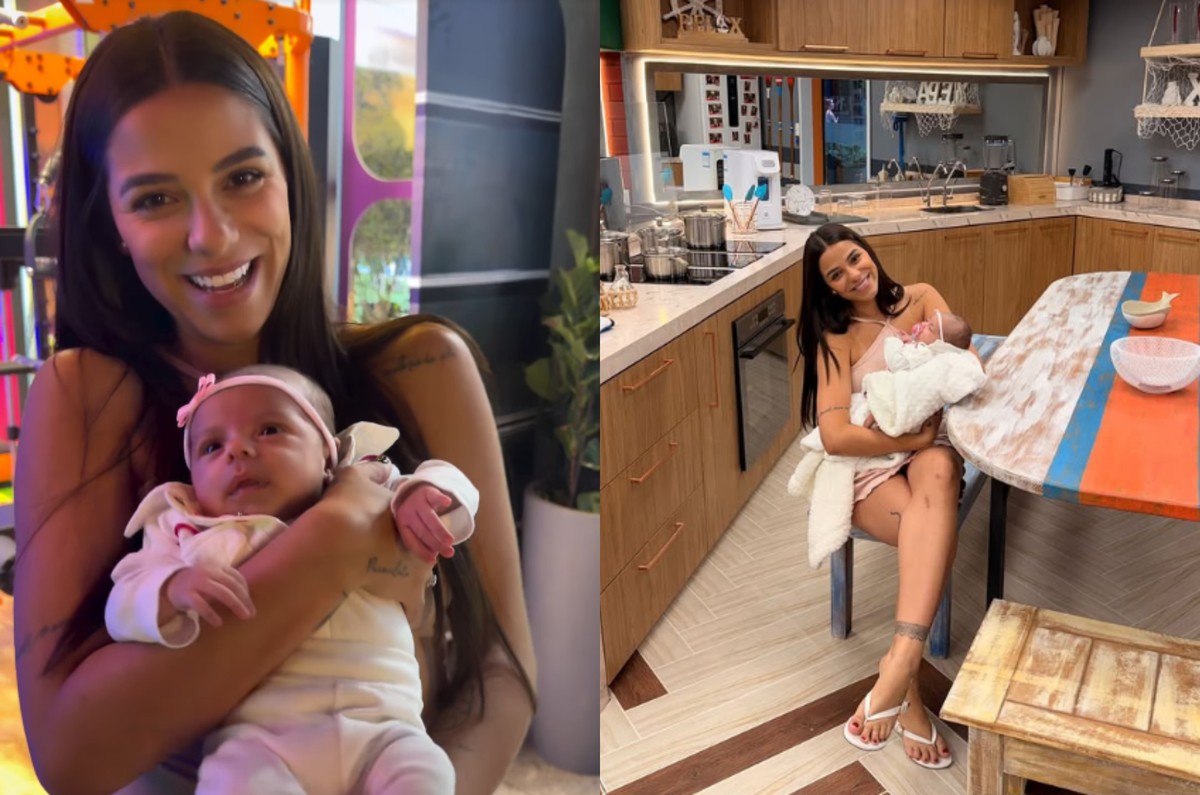 Key Alves leva a filha para conhecer réplica da casa do BBB: 'Eu e a ...