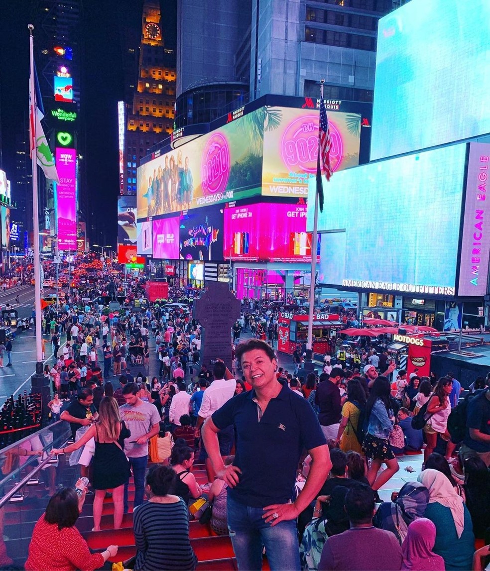 David Brazil curte últimos momentos de férias em Nova York