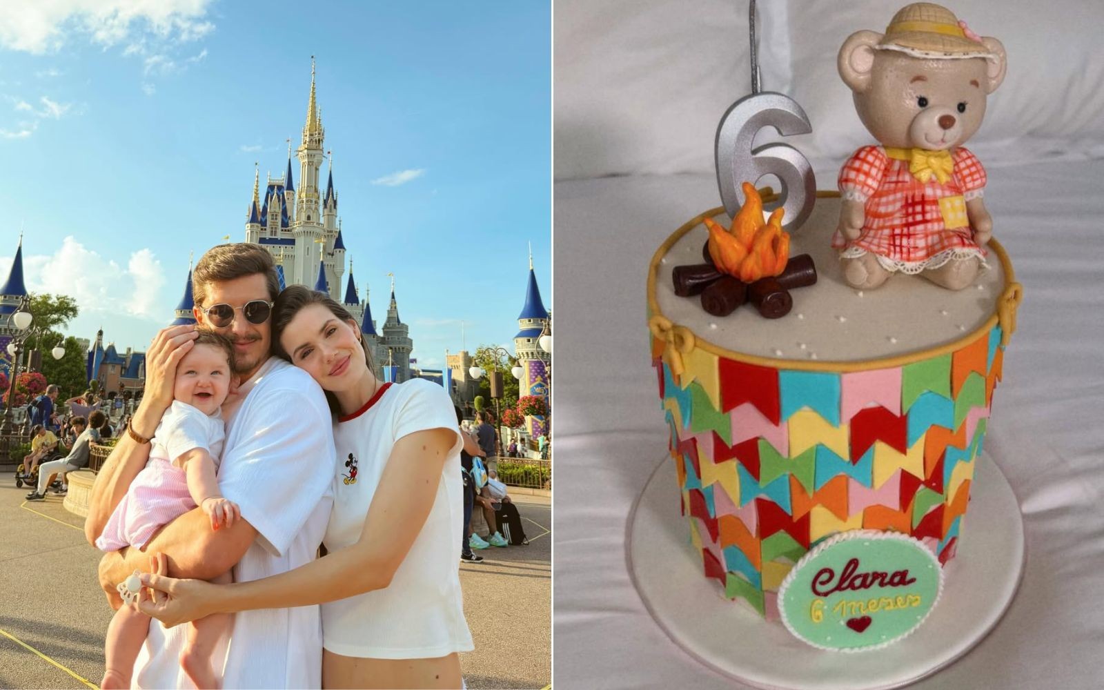 Camila Queiroz comemora 6 meses da filha com tema de São João