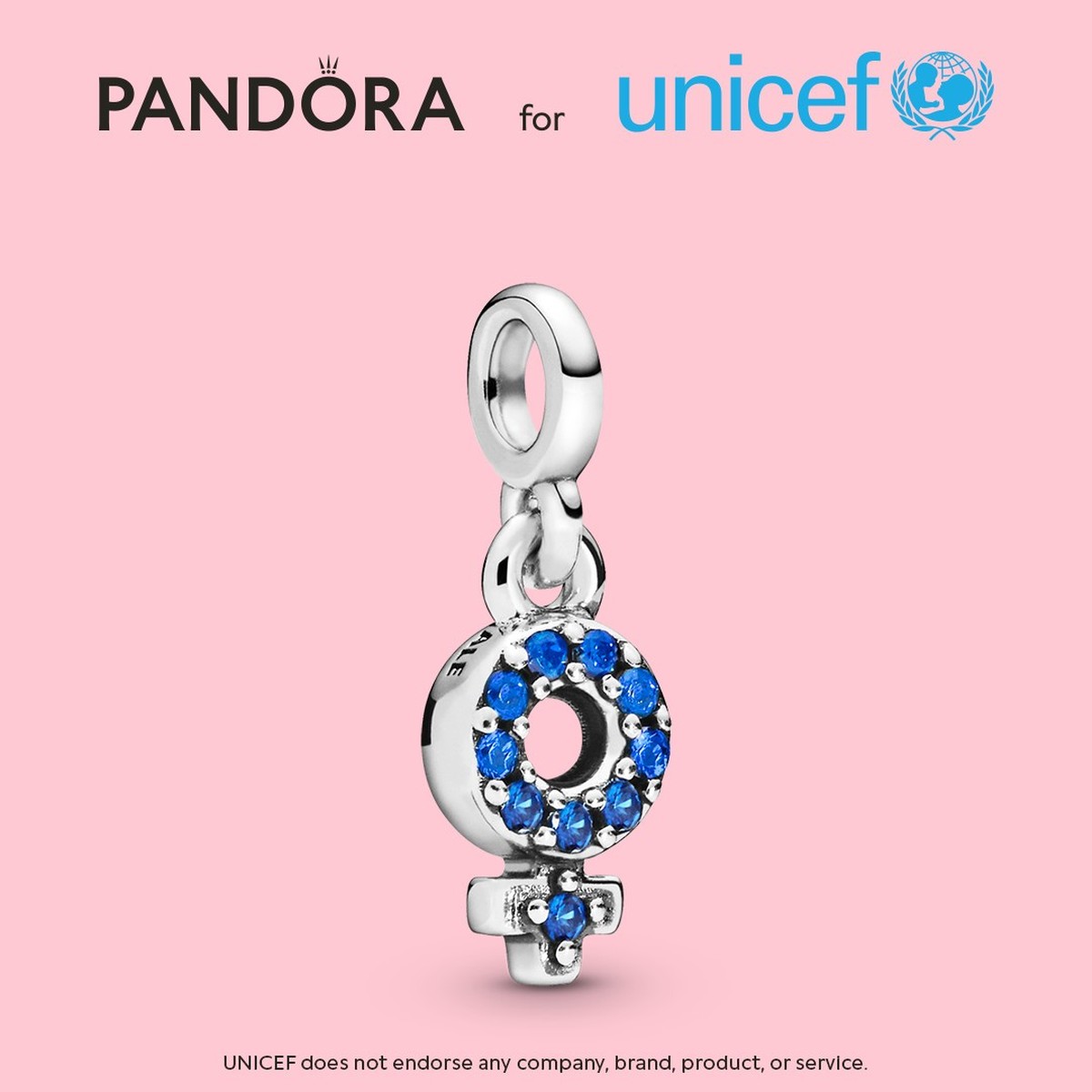 Pandora lança charm em parceria com a UNICEF