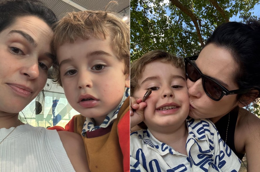 Atriz Maria Flor posa com o filho e fala sobre ser mãe: “Legal - mas ...