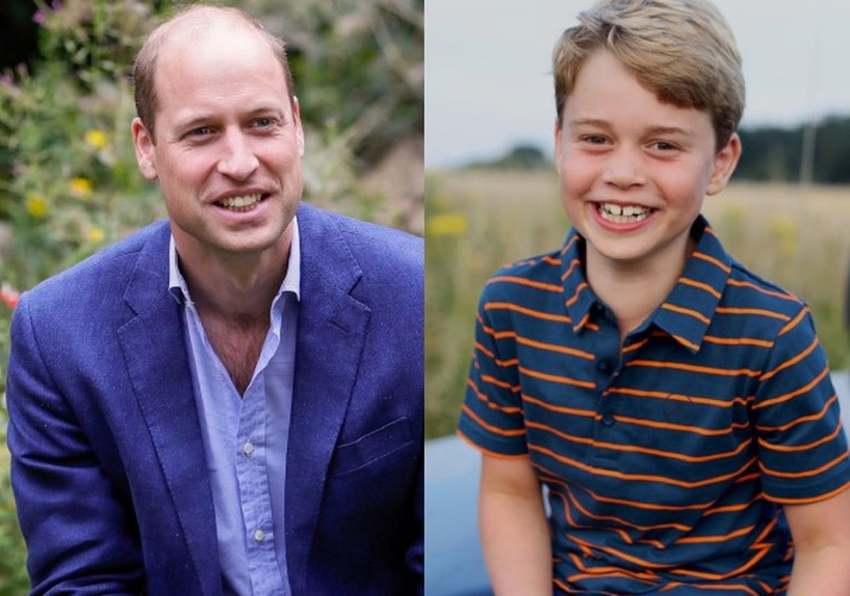 Príncipe George completa 8 anos e impressiona por semelhança com William