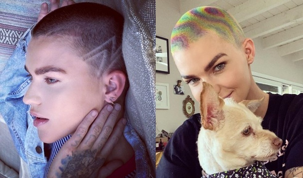 Ruby Rose está com o cabelo mais diferentão que você vai ver hoje