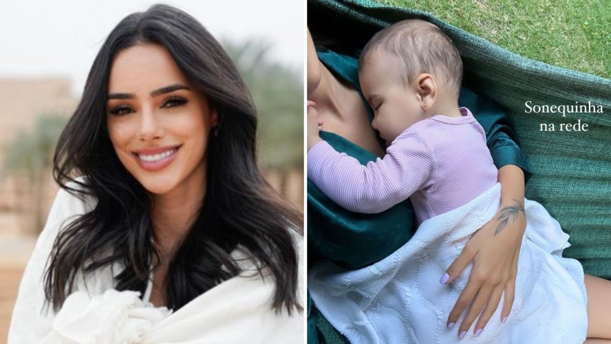Bruna Biancardi mostra momento de colo da filha, Mavie: 'Sonequinha'