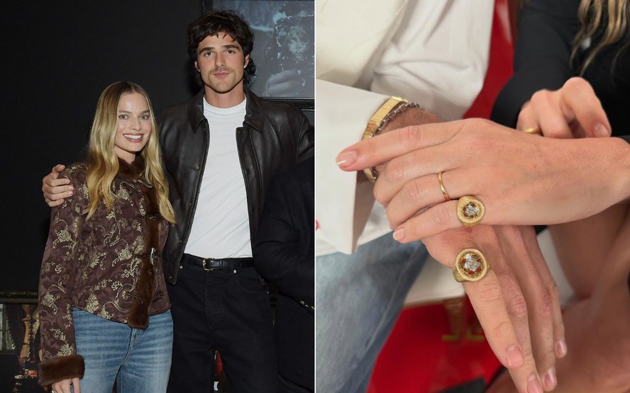 Margot Robbie presenteia Jacob Elordi com anel inspirado em 'O Morro ...