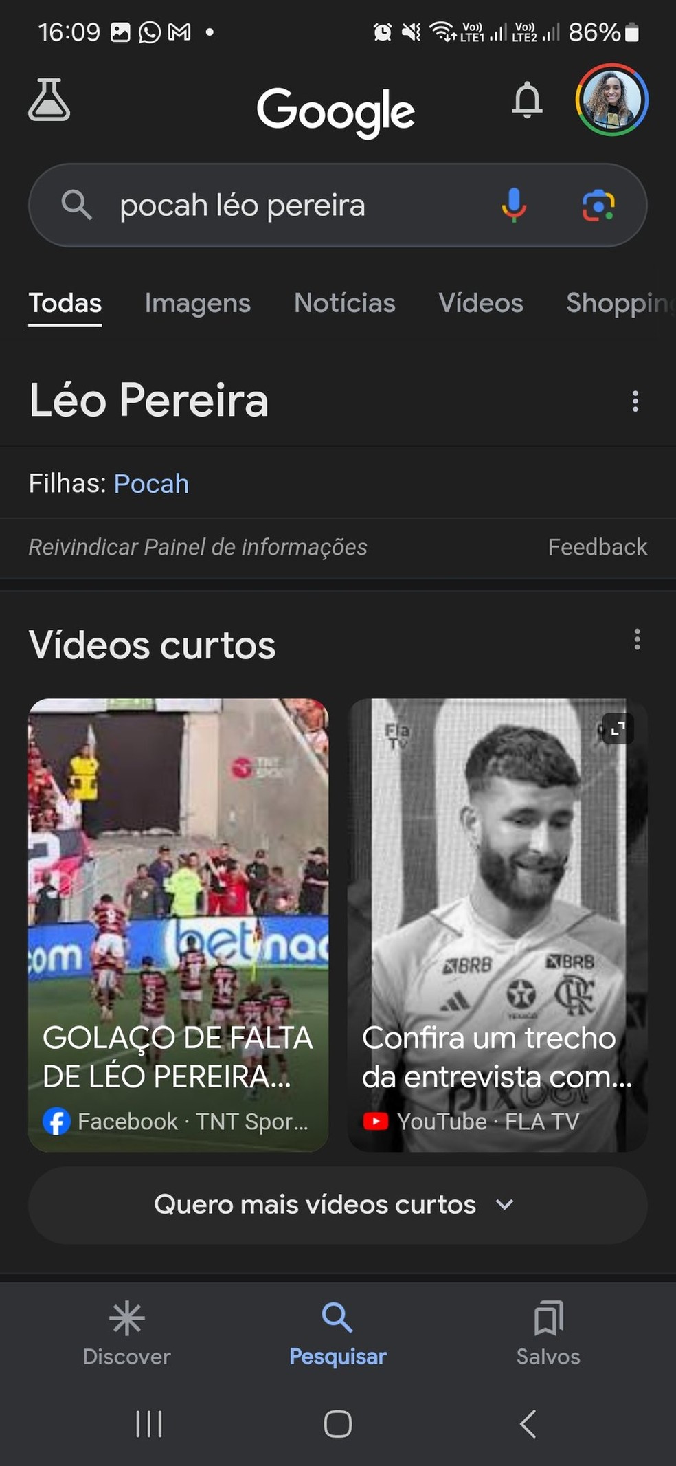 Como assim? Pocah aparece no Google como filha de Léo Pereira e Karoline Lima brinca