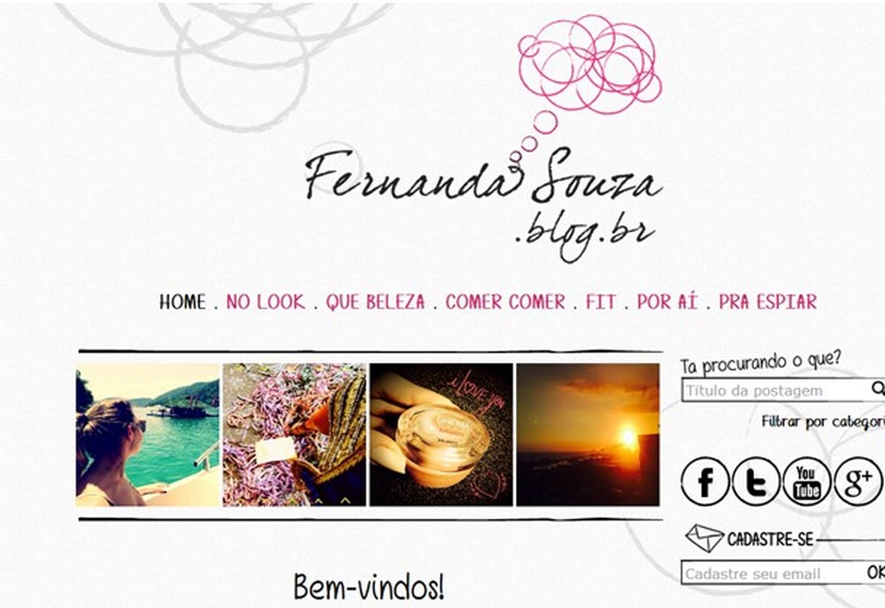 Fernanda Souza é a mais nova blogger do pedaço!