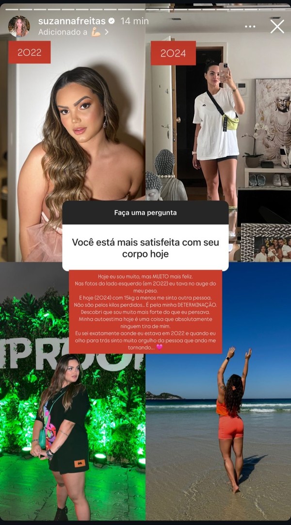 Suzanna Freitas, filha de Kelly Key, impressiona ao mostrar antes e depois