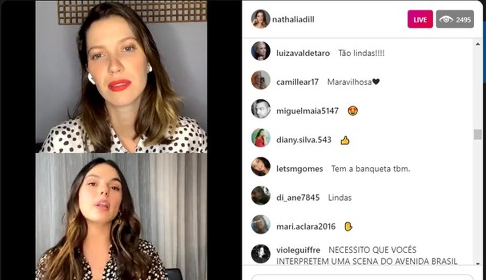Isis Valverde em live com Nathalia Dill: 'fiquei uma hora de cócoras no ...