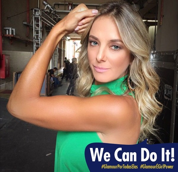 Famosas mostram o 'muque' em campanha de combate à violência contra mulher