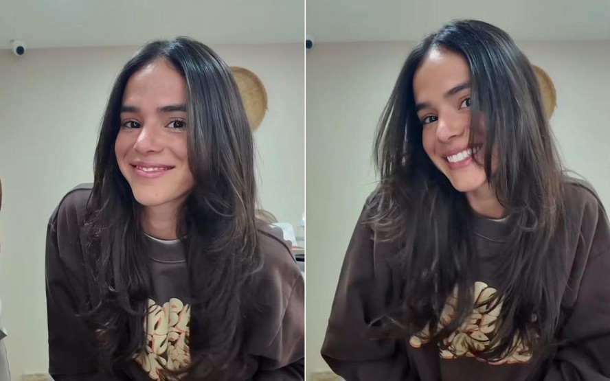 Bruna Marquezine renova visual e surge com o cabelo longo para semana ...